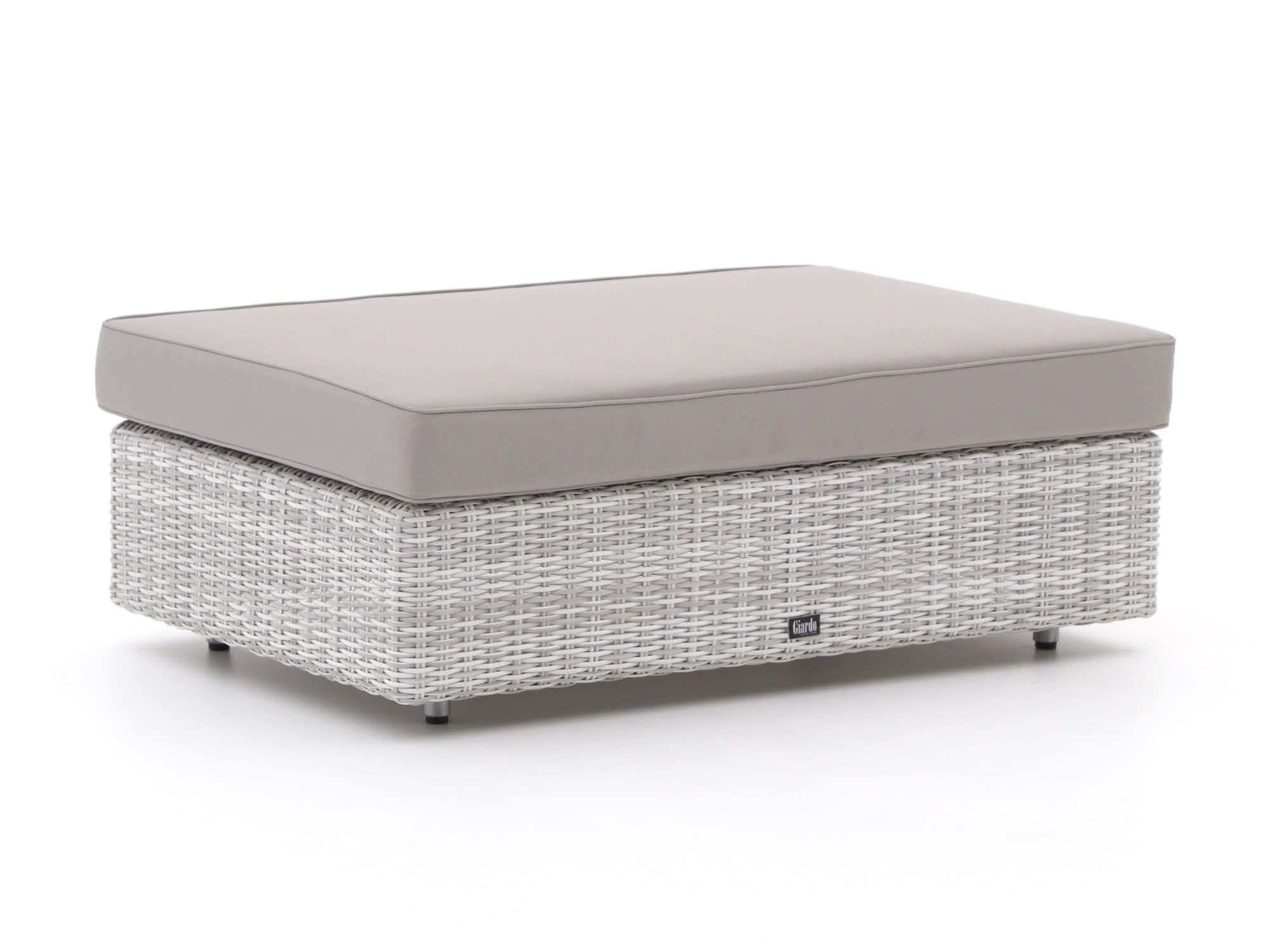 Giardo Raphael Fußbank 105x70x27 cm - Iceland White (inkl. Kissen ...